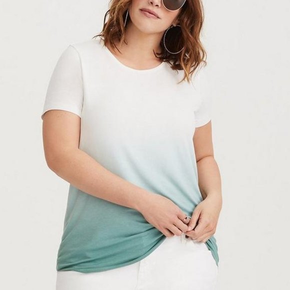 torrid | Tops | 3x Plus Size Torrid Pretty Green Super Soft Ombre ...